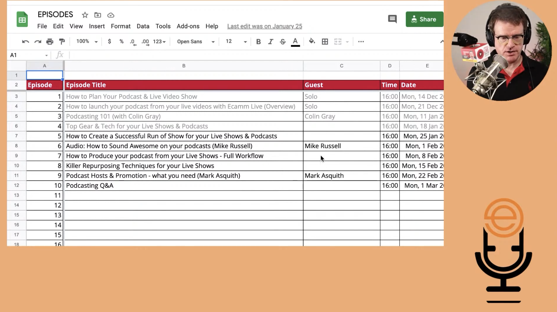 How to Produce Your Podcast From Your Live Shows (Full Workflow ...