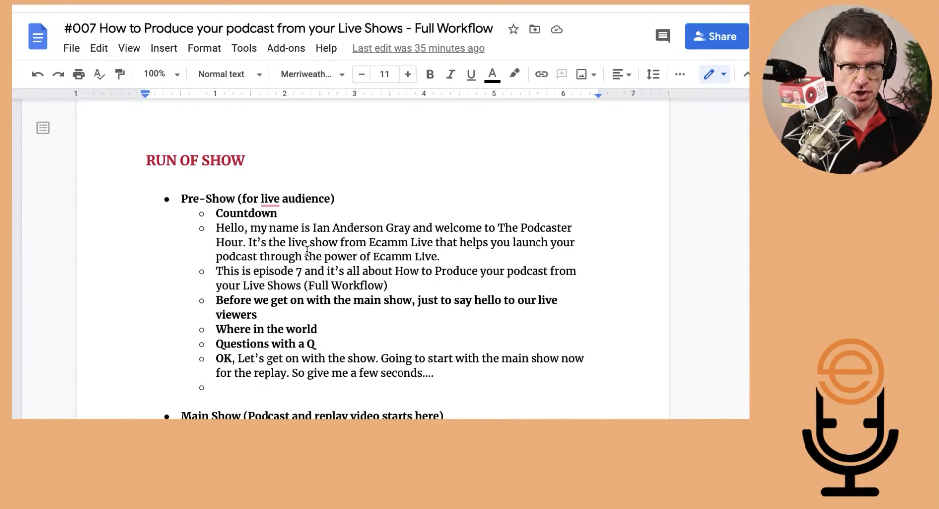 How to Produce Your Podcast From Your Live Shows (Full Workflow ...