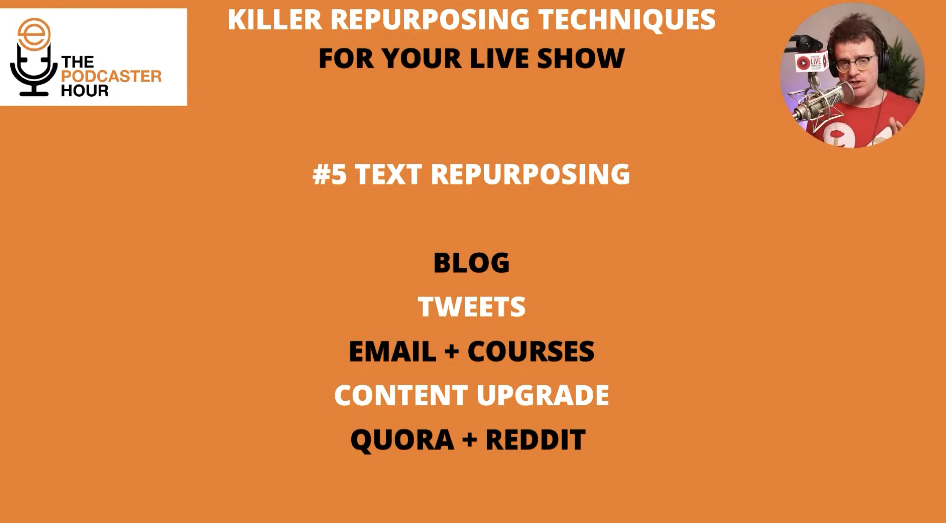 Killer Repurposing Techniques for your Live Shows – Ecamm Network Blog