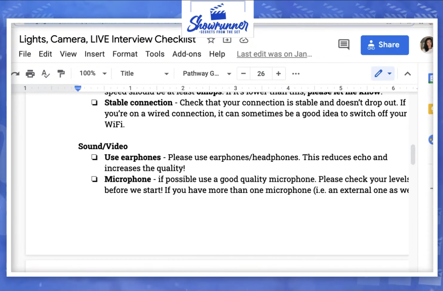 Live Streaming Checklist – Ecamm Network Blog