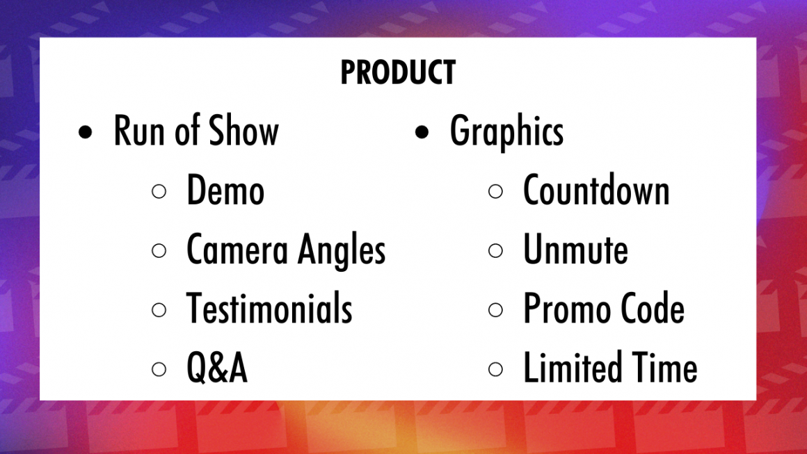 Live Selling Tips: Producer’s Checklist – Ecamm Network Blog